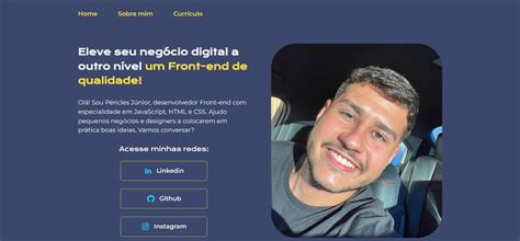 Github Pericles Junior Portfolio Meu Primeiro Portfolio Desenvolvido Os Cursos De Html E