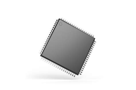 Premium Photo Microprocessor With Copy Space On Surface Isolated On