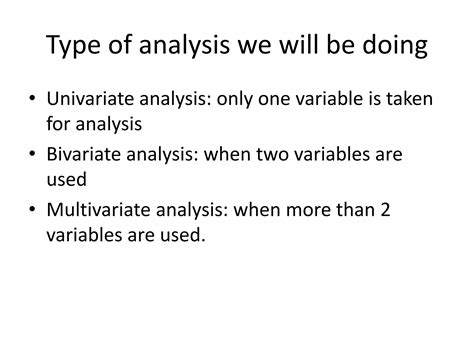 Univariate And Bivariate Analysis In Spss PPTX