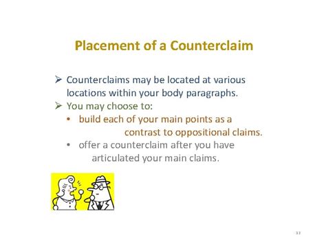 Introduction Example Body Paragraphs And Counterclaim Information Simon