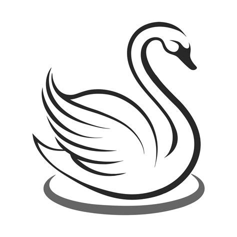 Elegant Minimalist Swan Line Art For Logos Wedding Invites And Decor