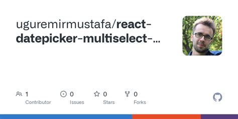 Github Uguremirmustafareact Datepicker Multiselect Formik Validation