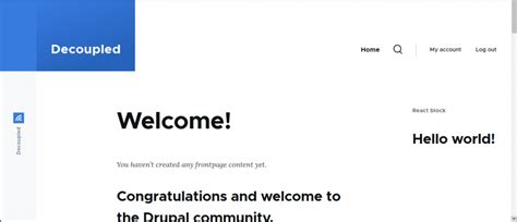 loosely coupled integrate react js into drupal sites to the new blog