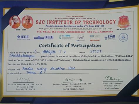 Abhijith J V On Linkedin Avinya Hackathon Arduino Innovation