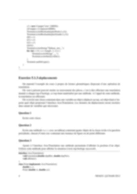 Solution Corrige Des Exercices Sur Les Interfaces Programmation Java