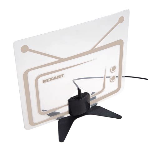 Антенна комнатная Активная Dvb T2 Rexant 34 0717