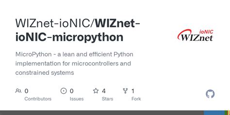 Github Wiznet Ionicwiznet Ionic Micropython Micropython A Lean And Efficient Python