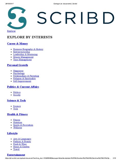 Carregar Um Documento Scribd Pdf