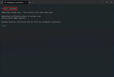 how to use windows 10 s system file checker sfc scannow command to