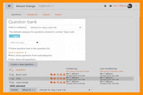 Moodle Question Bank New Tagging Feature
