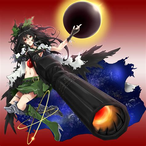 Koge Owl Reiuji Utsuho Black Rock Shooter Touhou Black Legwear