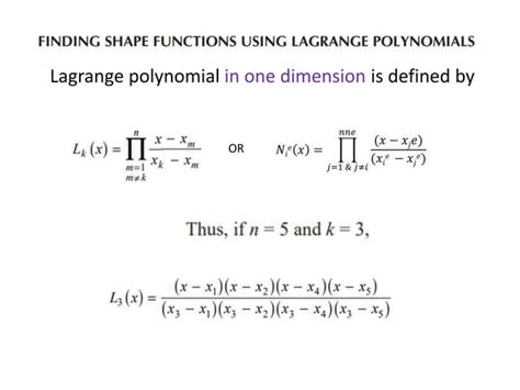 Shape Functions Of 1d And 2 D Rectangular Elementspptx Programming