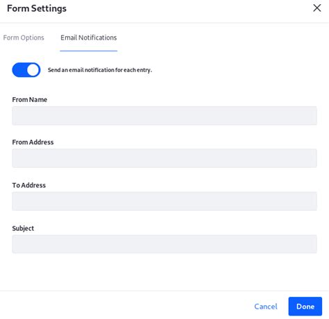 form notifications liferay help center