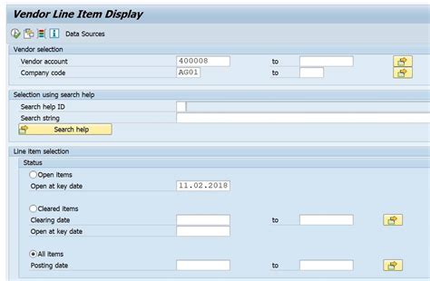 FBL N Vendor Line Item Display Sapsharks