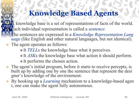 artificial intelligence lecture slide 09 ppt