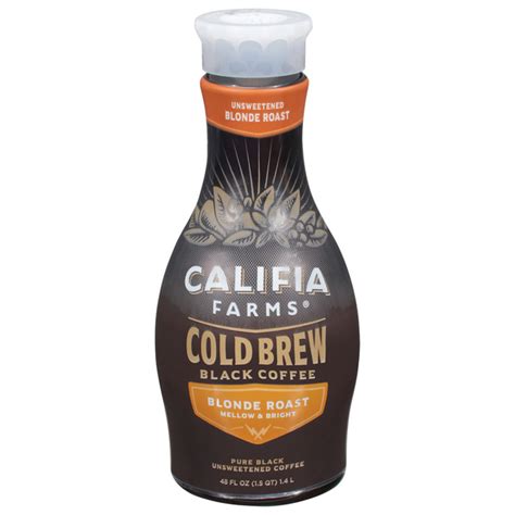 Save On Califia Farms Cold Brew Coffee Blonde Roast Unsweetened Pure