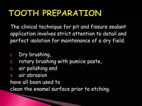 Pit And Fissure Sealants Pptx