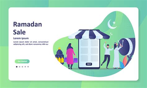 해피 라마단 카림 이슬람 개념 이슬람 거룩한 달에 대한 인사말 카드 금식 후 Iftar 등불과 모스크와 아이드 무바라크 웹 방문 페이지 Ui 모바일 앱 배너 템플릿에