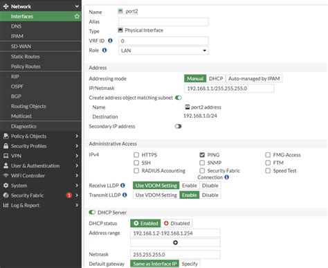 Technical Tip How To Configure Firewall Internal Fortinet Community