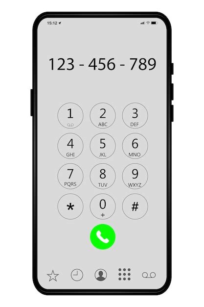 Premium Vector Keyboard With Numbers And Letters On The Phone Screen User Interface Keyboard