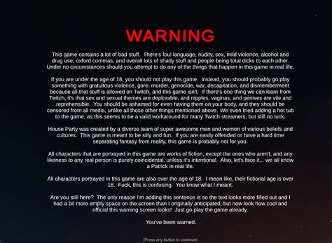 I Decided To Actually Read The Warning For Once And It Was Worth It R Gaming