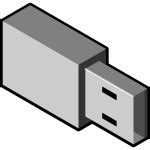 USB Memory Stick Vector Graphics Free SVG