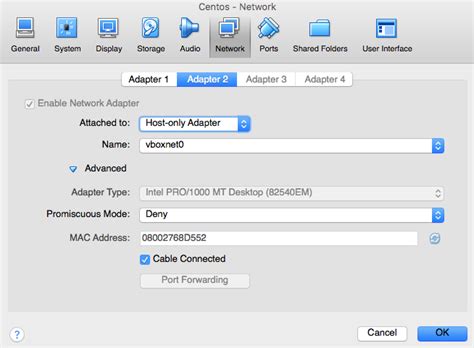 Virtualbox Network Configuration Nat And Host Only With Static Ip