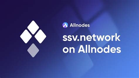 ssv network ssv operator nodes are now available on allnodes r allnodes