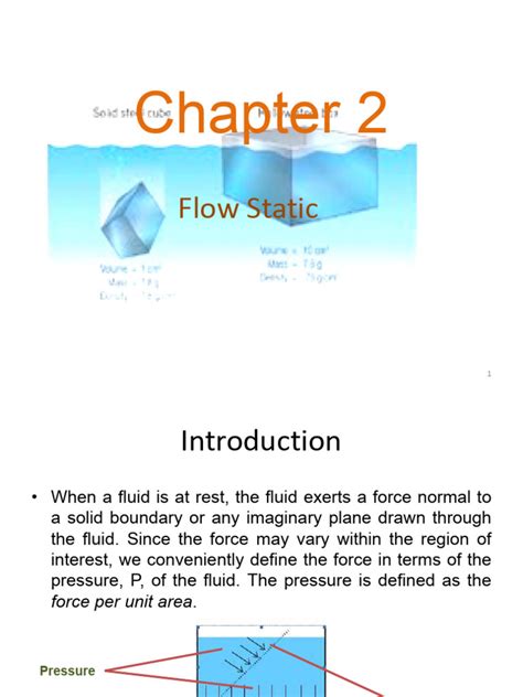 Chapter 2 Static Flow Pdf Buoyancy Pressure
