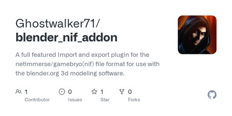GitHub Ghostwalker Blender Nif Addon A Full Featured Import And Export Plugin For The