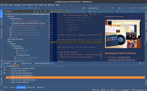 Orange Rain Dark Theme Intellij Ides Plugin Marketplace