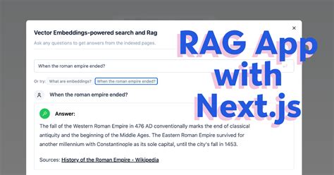 build a complete rag in just 3 pages with next js