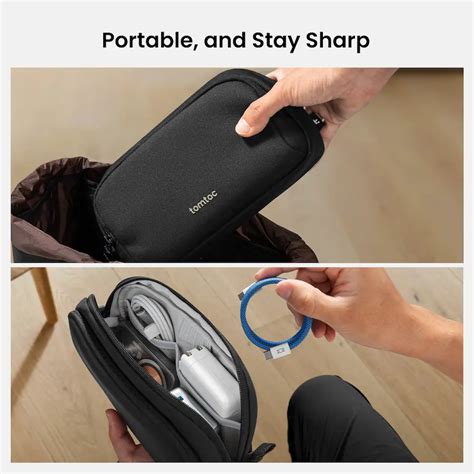 Tomtoc Light T12 Electronic Accessory Organizer Tech Pouch Cable Bag