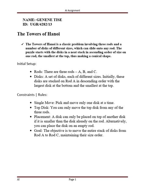 Towerofhanoi Final Pdf Computing Mathematical Logic