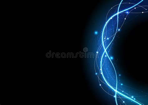 Vector Background Abstract Technology Communication Data Science Stock Vector Illustration Of