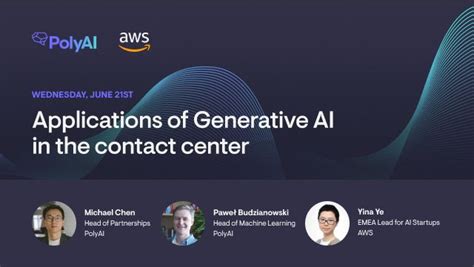 Polyai On Linkedin Applications Of Generative Ai In The Contact Center