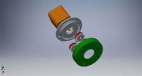 Stl File Double Planetary Gearbox Robot Shaft For Nema 17 🤖・3d