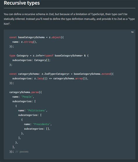 Typescript Wizards Needed Circular Dependency With Zod Inferred Schema