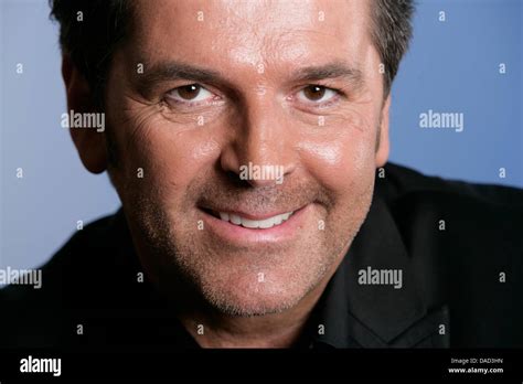 The Singer Thomas Anders Former Member Of Modern Talking Poses During