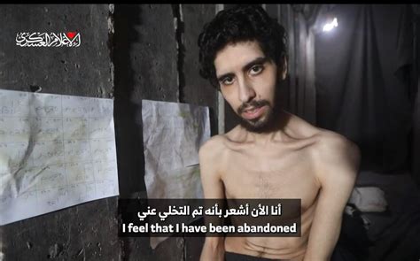 Cousin Of Hostage Evyatar David ‘dont Need A Degree To Know Hes On Brink Of Death The