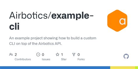 Github Airboticsexample Cli An Example Project Showing How To Build