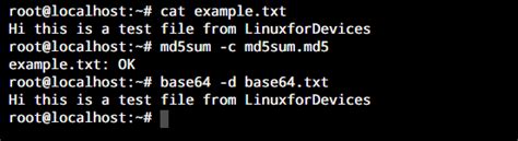 How to use the MD5 and Base64 commands in Linux? - LinuxForDevices