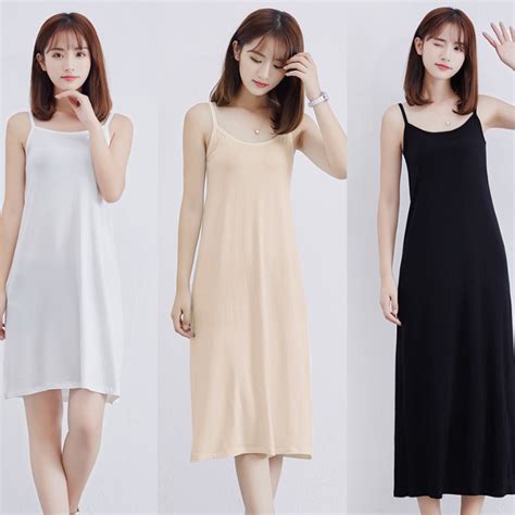 아르바니 카렌 끈나시 이너 원피스 3colors 슬립 속치마 끈슬립 속치마 끈원피스