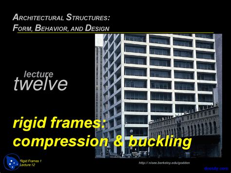 Compression And Buckling Architectural Structures Lecture Slides
