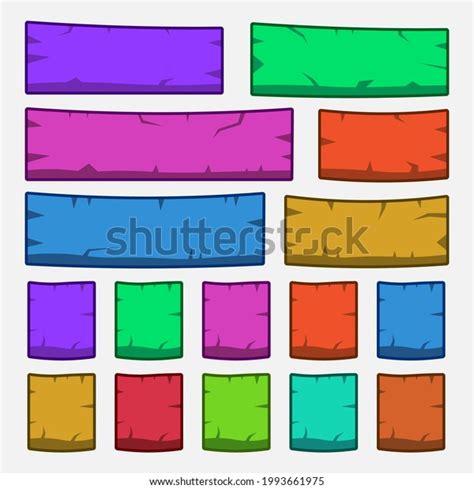 Vector Game Template Gui Kit Interface Stock Vector Royalty Free Shutterstock