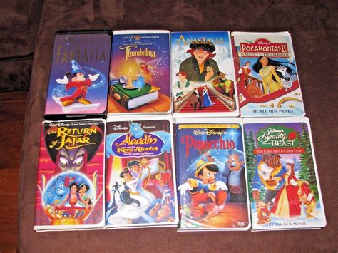 Walt Disney Vhs Tapes Mixed Lot Of 8 Clamshell 3829005899