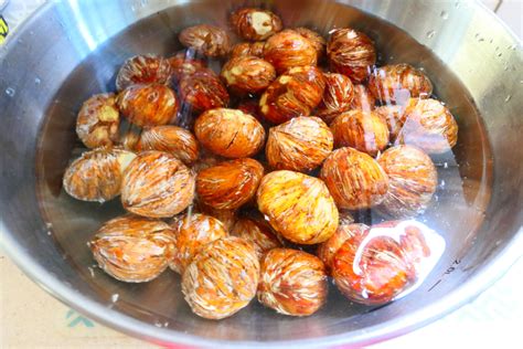 보늬밤만들기 밤조림