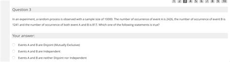 Solved Question In An Experiment A Chegg Com