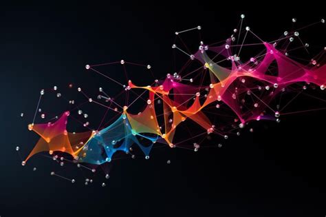 Premium Ai Image Abstract Background Functions Of Complex Networks Generative Ai