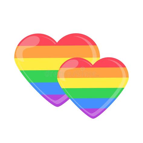 Lgbt Rainbow Heart Celebrating Gay People Rights Same Sex Love Pride